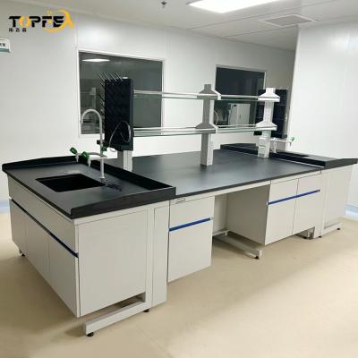 China Bancos de trabajo de laboratorio negros con cajones 200-500 kg Capacidad de carga y personalizables en venta