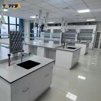 China Bancos de trabajo de laboratorio negros con cajones 200-500 kg Capacidad de carga y personalizables en venta