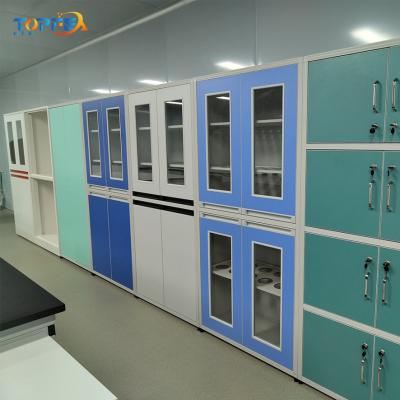 China Sla uw laboratoriumapparatuur efficiënt op met een stalen laboratoriumkast voor laboratoriumglaswerk Te koop