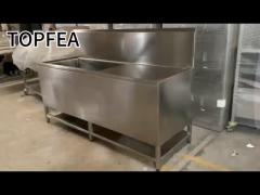 Mesa de fregadero de acero inoxidable