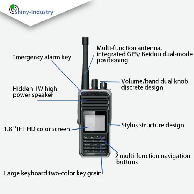 UHF/VHF Handheld Radio Digital Intercom/Walkie-Talkie/High Power Long Range Walkie Talkie