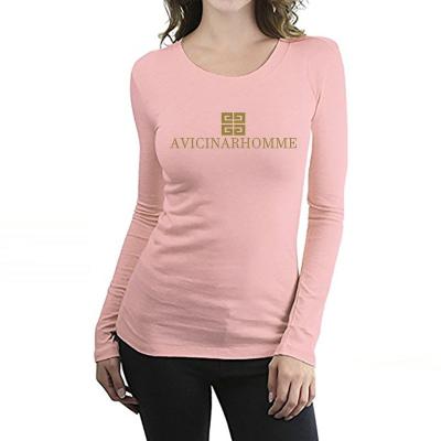 China Pattern Print Letter T Shirt Long Sleeve O Neck Cotton Top Casual Tee Shirts for sale