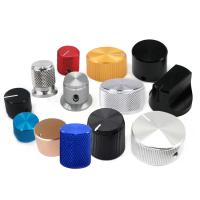 China Black Aluminum Potentiometer Knobs Guitar Volume Audio Potentiometer Knobs for sale