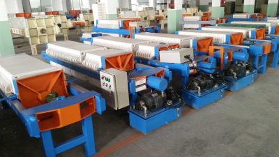 중국 수동 슬러지 탈수 필터 프레스 2m2 220V-415V 판매용