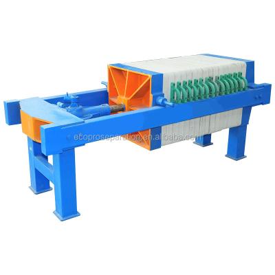 China Manual Plate Frame Filter Press 4m2 for Wastewater Treatment for sale
