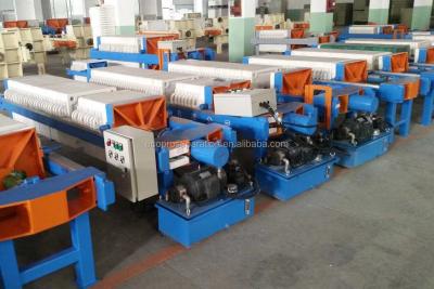 중국 하수처리를 위한 수동 판 프레임 필터 프레스 4m2 판매용