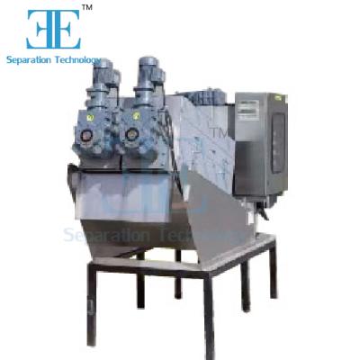 China Schneckenpressen-Schlammentwässerungsmaschine 9,6-120 m³/h Kapazität zu verkaufen