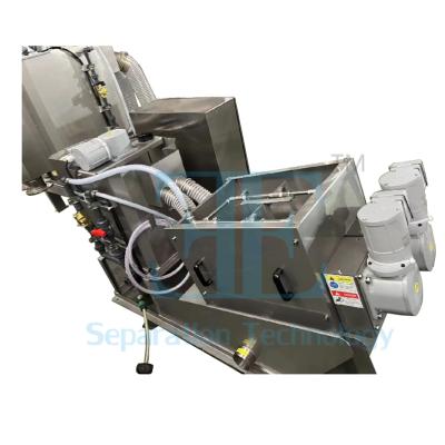 China Screw Press Sludge Dewatering Machine 10-150m3/h 220V-380V for sale
