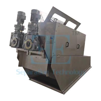 China Máquina de desaguamento de lodo de pressão a parafuso de 10 a 150 m3/h 220 V a 380 V à venda