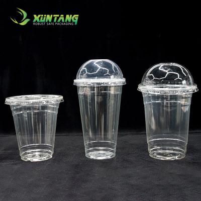 Cina Tazze concimabili di PLA dei frappé, tazze biodegradabili del frullato di 12oz 117mm con i coperchi in vendita