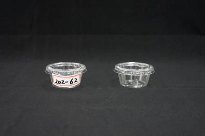 Cina tazze eliminabili biodegradabili asportabili 2oz 62mm per il frullato freddo ghiacciato del caffè della bevanda in vendita