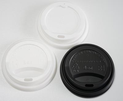 Cina Partiti biodegradabili eliminabili neri dei coperchi di PLA di 85mm in vendita