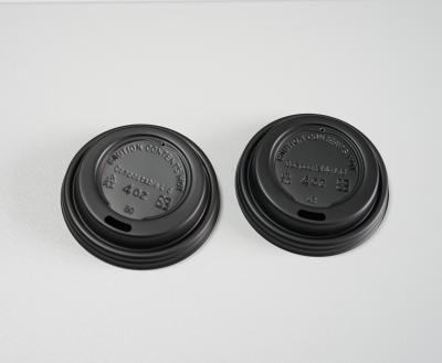 Cina Ristoranti concimabili dei coperchi della tazza della bevanda calda 80mm nera in vendita