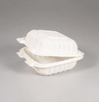 China 500ml 17oz Disposable Corn Starch Tableware Biodegradable CPLA Lunchbox for sale