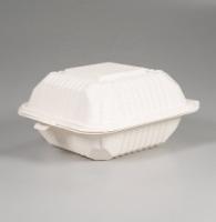 China 500ml 17oz Disposable Corn Starch Tableware Biodegradable CPLA Lunchbox for sale