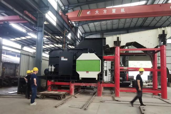 Industrial cone crusher machine in mining operation