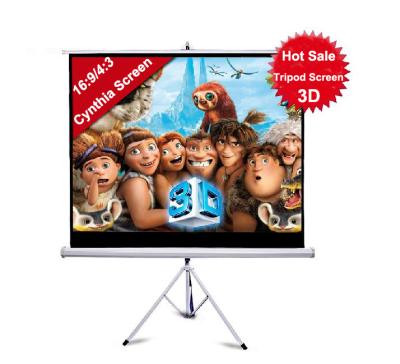 China CYNTHIA SCREEN HIGH CLEAR TRIPOD STAND PORTABLE PROJECTOR SCREEN for sale