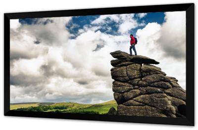 China Cynthia Screen 130” Diagonal with 1.1 Gain Screen 16:9 Aspect Ratio Fixed Frame Projection Screen for sale