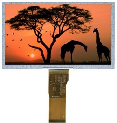 Cina 24 luminosità a 5 pollici resistenti pungenti 800*480 di Minitor del pannello di tocco di RGB alte in vendita