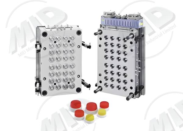 Quality Chrome Plating Multi Cavity Molds 8 Cavities - 48 Cavities Bottle Cap Mould For Packaging Medical Parts for sale