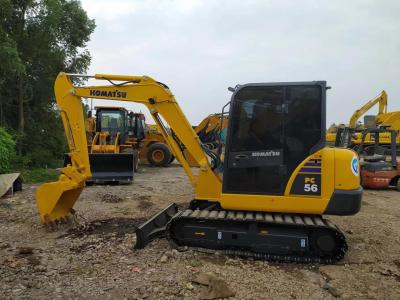 Cina Pc 56 2550mm Mini escavatore usato per la costruzione di scavo Komatsu Pc 56 in vendita