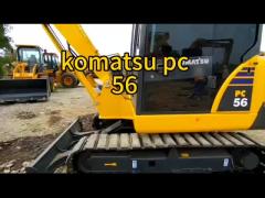 Pc 56 2550mm Mini Excavadora Usada Máquina de Escavação de Construção Komatsu Pc 56