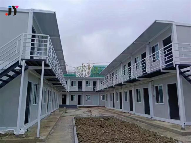 New Technology Container Office Steel Structure Frame Welded Flat Pack Container House as Dormitory