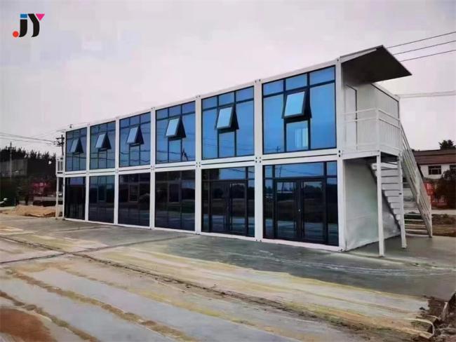 New Technology Container Office Steel Structure Frame Welded Flat Pack Container House as Dormitory