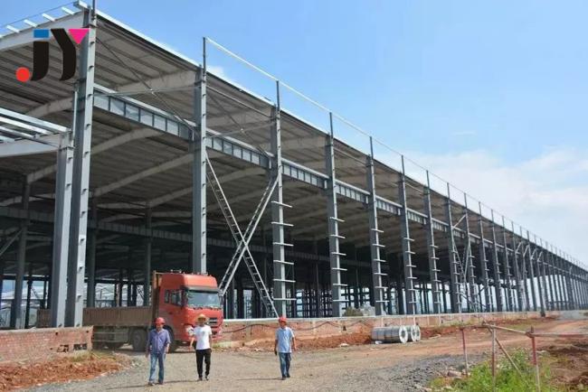 China Mild Steel Frame Sheep Shed Cattle Farm Cow Shed Construction