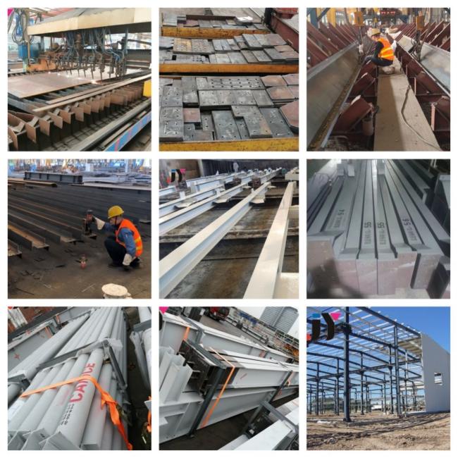 Wide Span Steel Garage Buildings Steel Structure for Car Parking