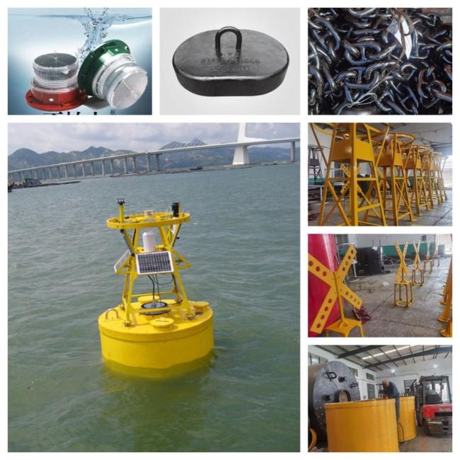 Soalr Power United Lantern PE Mark Buoy with Iala Top Mark