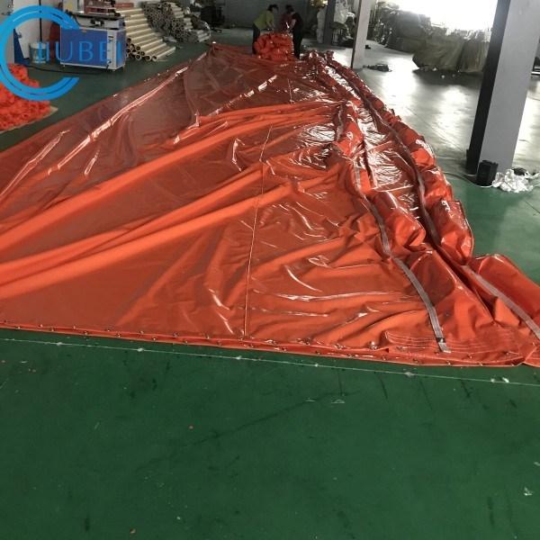 Good Stability Floating Boom Waterproof Oil Spill Containment Boom Geotextile PVC Silt Curtain for Water Pollution