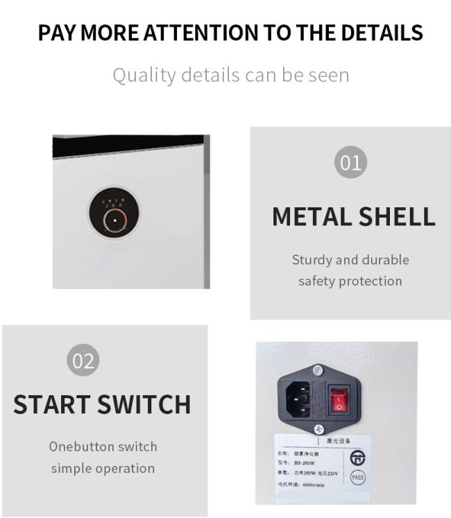 Jiubei Smoke Air Purifier Collect Laser Dust CO2 Smoke Filter Machine for Other Air Cleaning Equipment