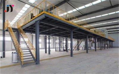 China Steel Platform for Warehouse Made of Q235 Carbon Structural Steel and Steel Column Member for sale
