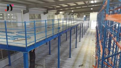 China Steel Platform for Warehouse Made of Q235 Carbon Structural Steel and Steel Column Member for sale