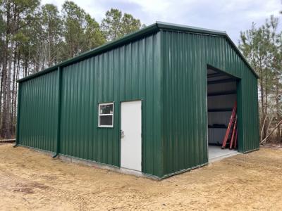 China Wide Span Prefab Metal Garage Buildings Bolt Connection Steel Structure For Car Parking for sale
