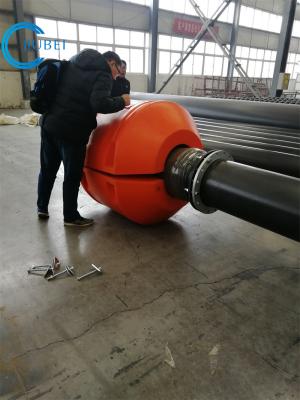 Cina Pipe galleggianti di plastica gialle con resistenza agli urti e densità di PU interna di 35 kg/cubo in vendita