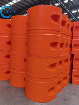 China Floater de tubería HDPE lleno de espuma de PU con 35 kg/cubo Densidad de PU en el interior y 8 mm de cáscara exterior en venta