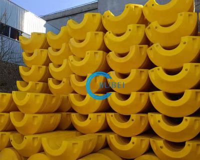 China 1200 mm O.D. Pipe Floats PE Floater en Sub-Surface Float voor baggertoepassingen Te koop