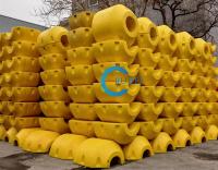 China 1200mm O.D Pipe Floats PE Floater and Sub-Surface Float for Dredging Applications for sale