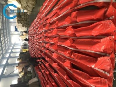 Cina ISO 9001 2000 Certificato JB280 PVC Solid Float Oil Spill Containment Boom con tenda di fango in vendita