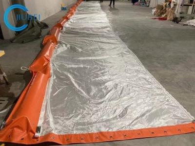 Cina ISO 9001 2000 Certificato JB280 PVC Solid Float Oil Spill Containment Boom con tenda di fango in vendita