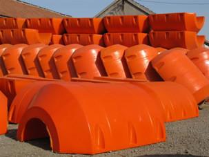Cina Pipe di galleggiamento per draghe UHMWPE con resistenza ai raggi UV lunghezza 1200 mm DN400 in vendita