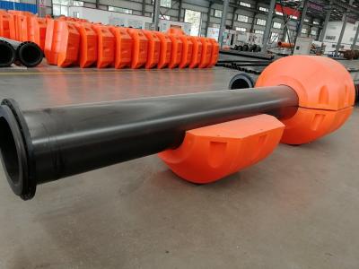 China 30-40MPa Resistencia a la tracción Gran diámetro tubo de dragado UHMWPE con flotadores de plástico MDPE en venta