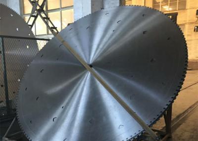 China Trenching machine use 75Cr1 material slotting circular diamond saw blank and steel core for sale