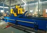 China Fully Automatic Two Blade CNC Flying Cold Saw for Large Diameter Tube 219mm for sale