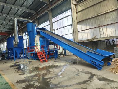 China High Productivity 4-8ton/hr Drum Wood Chipper Machine 1250*280MM 547rad/min Remove Nails for sale