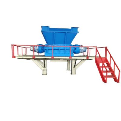 China Materiais de liga metálica triturador de eixo duplo triturador de resíduos sólidos industriais multifuncionais à venda