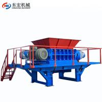 China Industrial Double Rotor Shredder 55-160kW Two Shaft Shredder for Scrap Metal Plastic Wood for sale