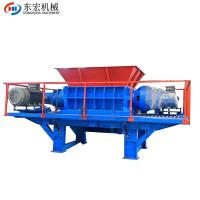 China Industrial Double Rotor Shredder 55-160kW Two Shaft Shredder for Scrap Metal Plastic Wood for sale